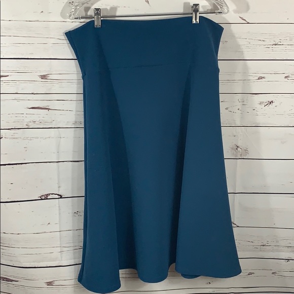 LuLaRoe | Skirts | Stunning Slate Blue Lularoe Azure Skirt | Poshmark